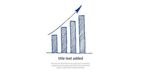 Enhance Your Data Visualization With A Line Drawing Of Bar Chart Showing An Upward Trend
