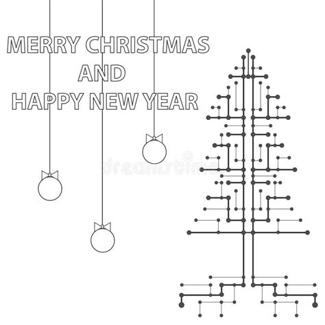 Christmas Tree In The Form Of A Technological Tree Technological Tree In The Form Of A Printed