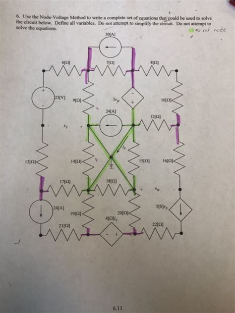 Solved Use The Node Voltage Method To Write A Complete Chegg