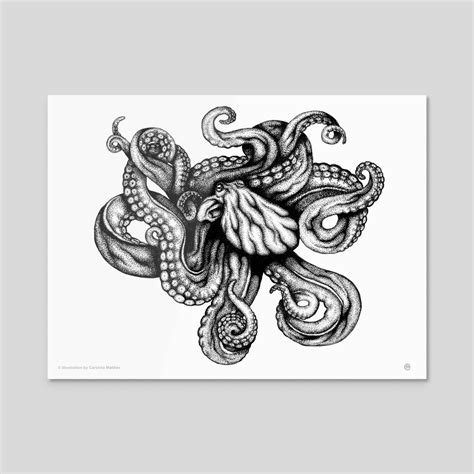 Octopus An Art Print By Vector Ink Inprnt