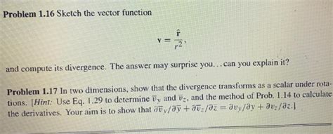 Solved Problem Sketch The Vector Function V R And Chegg
