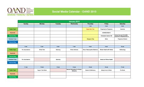 Editorial Calendar Template Excel Get Free Templates
