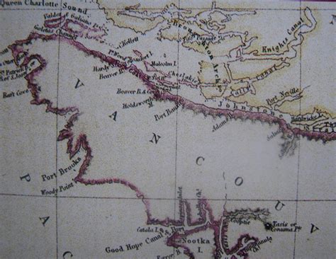 Old Map Excerpt From Map Titled Vancouver Island Engrav Flickr