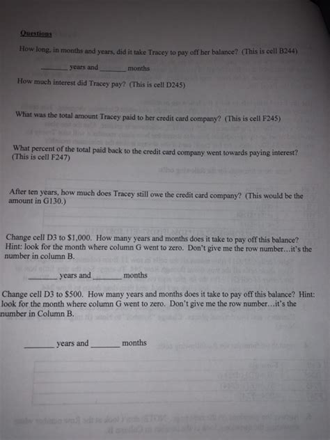 Solved Excel Problem Use The Excel Template Provided For Chegg