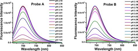 Stokes Shift Emission Spectra Of 10 M Probes A And B In Download