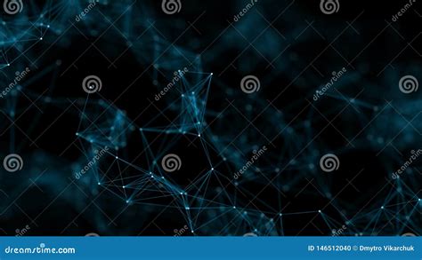 Data Technology Background Big Data Visualization Connecting Dots And Lines Science