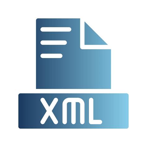 Xml Document File Text Icons With Dynamic Gradients For A Modern