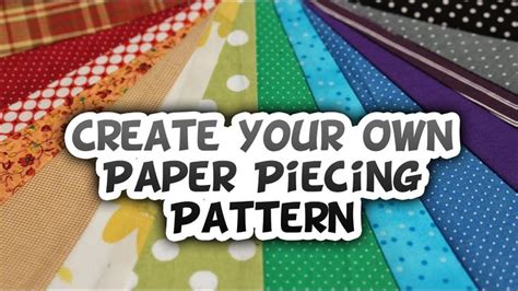 Creating Your Own Paper Piecing Design How To Whitney Sews Youtube Foundation Paper