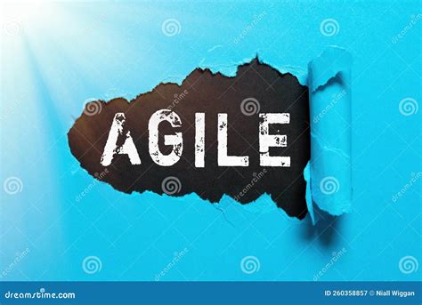 Text Sign Showing Agile Business Idea Iterative Approach To Software Delivery Builds Software