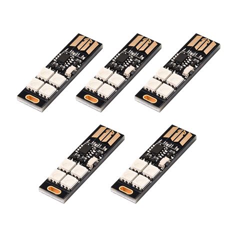 Bảng Mạch Điều Khiển Đèn Led Pcbfun 5050 Rgb 4 Leds 7 Màu 3v 5v