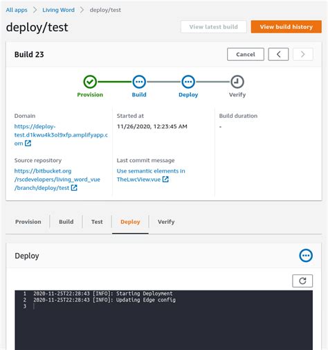 Manual Deploy Gets Stuck In Build · Issue 425 · Aws Amplifyamplify Hosting · Github