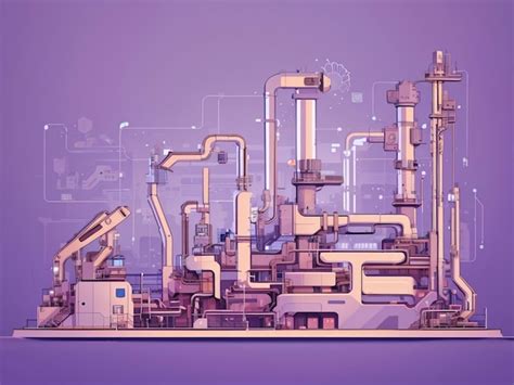 Premium Ai Image Industrial Technology Integration Communication Network Concept