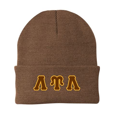 Lambda Upsilon Lambda Embroidered Beanie Etsyde