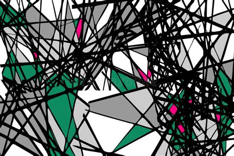 Random Straight Lines Black Stock Illustrations 12717 Random