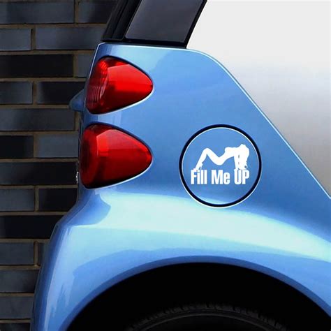 Adesivo Sticker X Auto In Vinile Mod Fill Me Up Adesivi Automoto