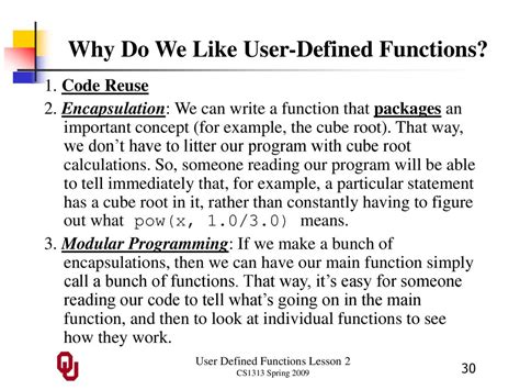 user defined functions 2 outline ppt download