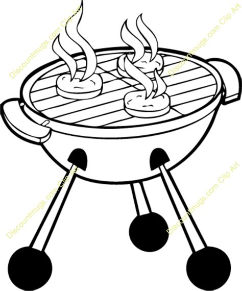 Barbecue Barbeque Clipart Black And White Full Size Png Clipart