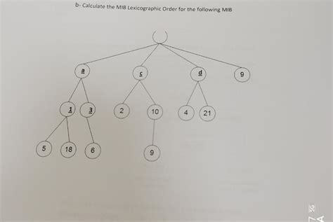 Solved B Calculate The Mib Lexicographic Order For The