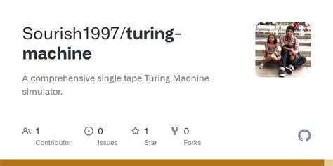 GitHub Sourish Turing Machine A Comprehensive Single Tape Turing Machine Simulator