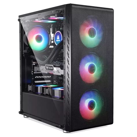 New Acrylic Side Computer Case Atx Gaming Case Metal Mesh Cpu Casing Gaming Case And Computer