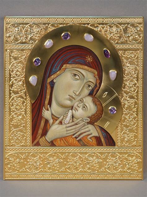 Икона «Пресвятая Богородица Корсунская», дерево, левкас, темпера, 31 × ...