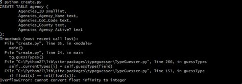 Overflowerror Cannot Convert Float Infinity To Integer · Issue 2