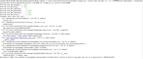 Tutor Dev Runserver Lms Error Issue Overhangio Tutor GitHub