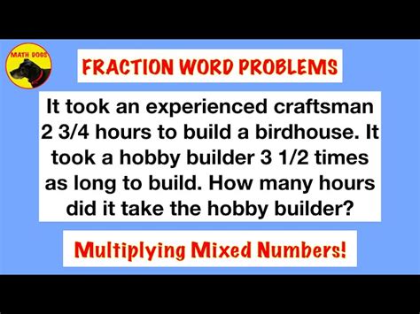 Word Problems On Multiplying Mixed Number And Fraction — Printable Worksheets Library