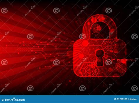 Secure Digital Space Stock Vector Illustration Of Programming 59705926