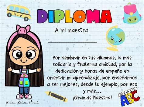 Pin De Yenny Rangel En Pines Creados Por Ti En Tarjetas Para El Maestro Diplomas Para