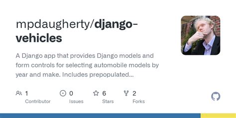 Github Mpdaughertydjango Vehicles A Django App That Provides Django Models And Form Controls