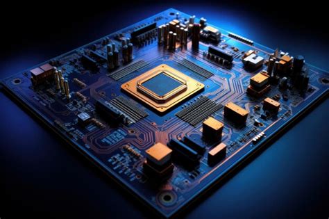 Premium Ai Image Circuit Board Science Data Microchip Generate Ai