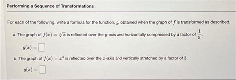 Solved Performing A Sequence Of Transformations For Each Of