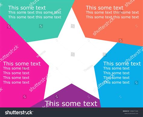 Business Infographic Star Shape Template Design Stock Vector Royalty Free