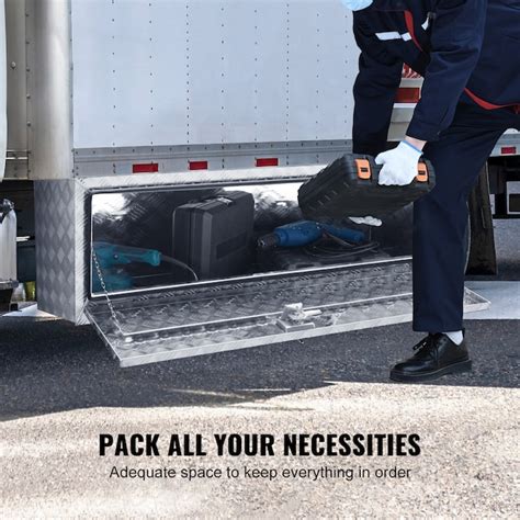 Vevor 48 In X 18 In X 17 In Silver Aluminum Chest Truck Tool Box
