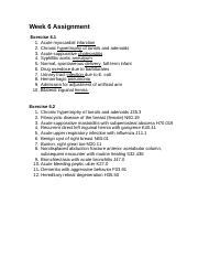 Week Assignment Coding Docx Week Assignment Exercise Acute Myocardial Infarction