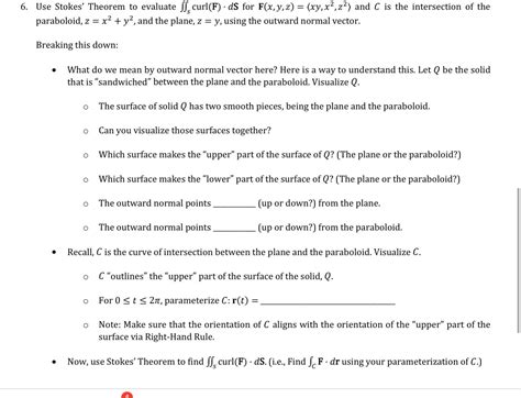 Solved Use Stokes Theorem To Evaluate Scurl F DS For Chegg