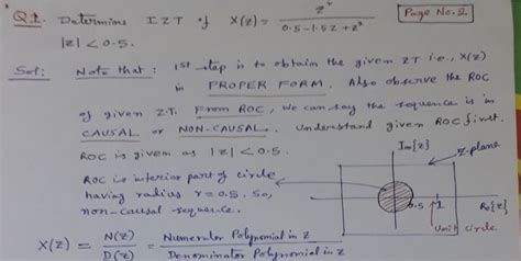 inverse z transform power series expansion method engineerstutor