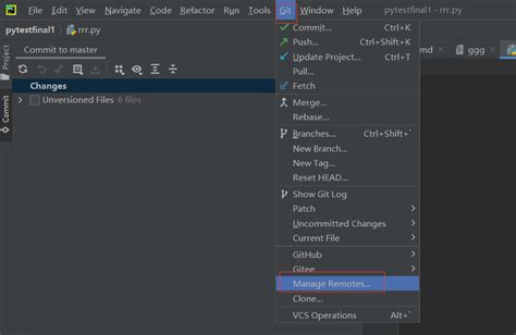 pycharm推送代码到仓库 sophietest 博客园