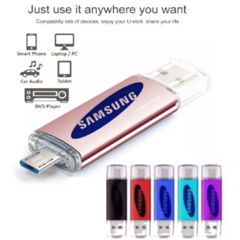 Jual Flashdisk OTG SAMSUNG USB 2 0 4gb 8GB 16GB 32GB 64GB 128GB Flash Disk Flash Drive