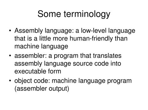 PPT Assembly Language PowerPoint Presentation Free Download ID 164987