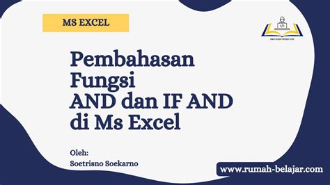 Tutorial Ms Excel Pembahasan Dan Praktek Fungsi Penggabungan Atau