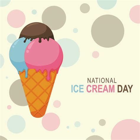 National Ice Cream Day Background 24868951 Vector Art At Vecteezy