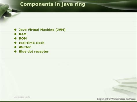 PPT Java Ring PowerPoint Presentation Free Download ID 1581786