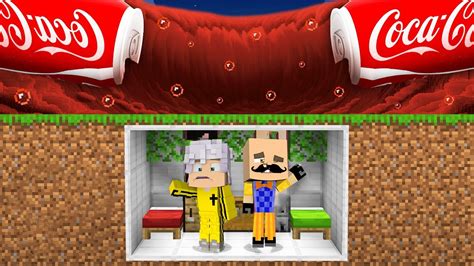 კოკა კოლას ცუნამი მაინკრაფტში Youtube