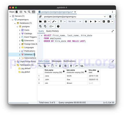 Postgresql Order By Clause