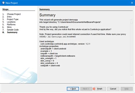 controls js how to create a new controls 4 java project