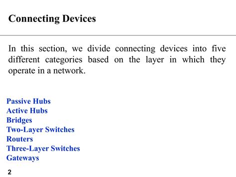 Lecture 2 Connecting Lans Backbone Networks And Virtual Lansppt
