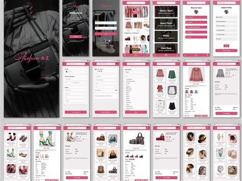 an e commerce app interface with source file in xd upwork