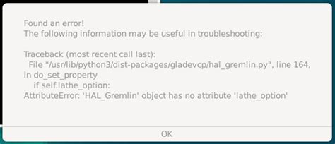 linux cnc errors when starting gmoccapy linuxcnc